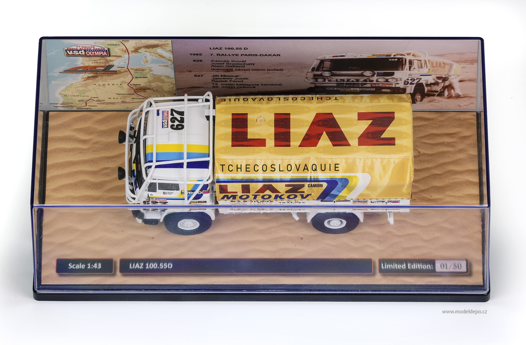 „LIAZ 100.55 D z Rallye Paříž – Dakar 1985“ v podání ACLmodel 1:43 ...